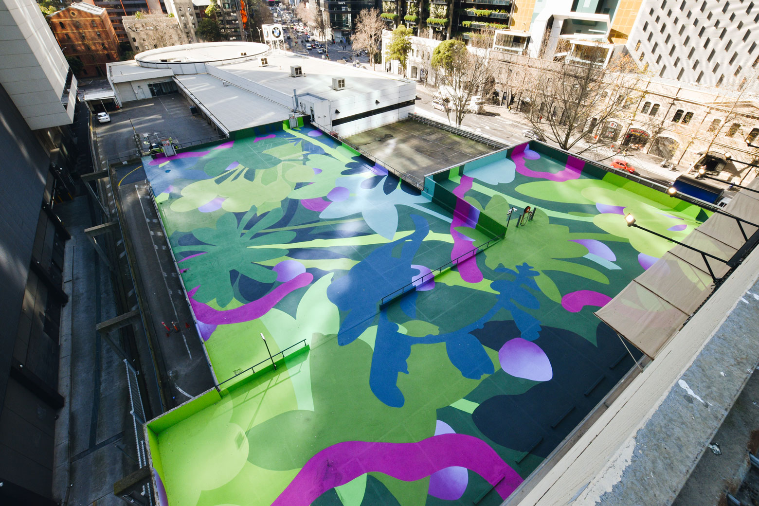 | Biophilic oasis mural by George Rose